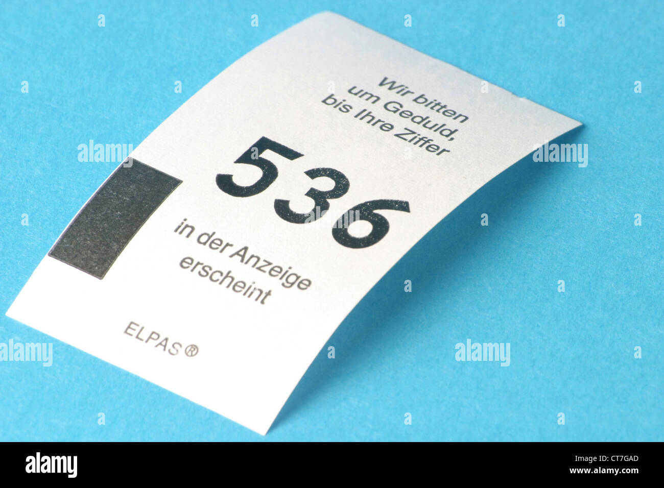 Waiting number hi-res stock photography and images - Alamy