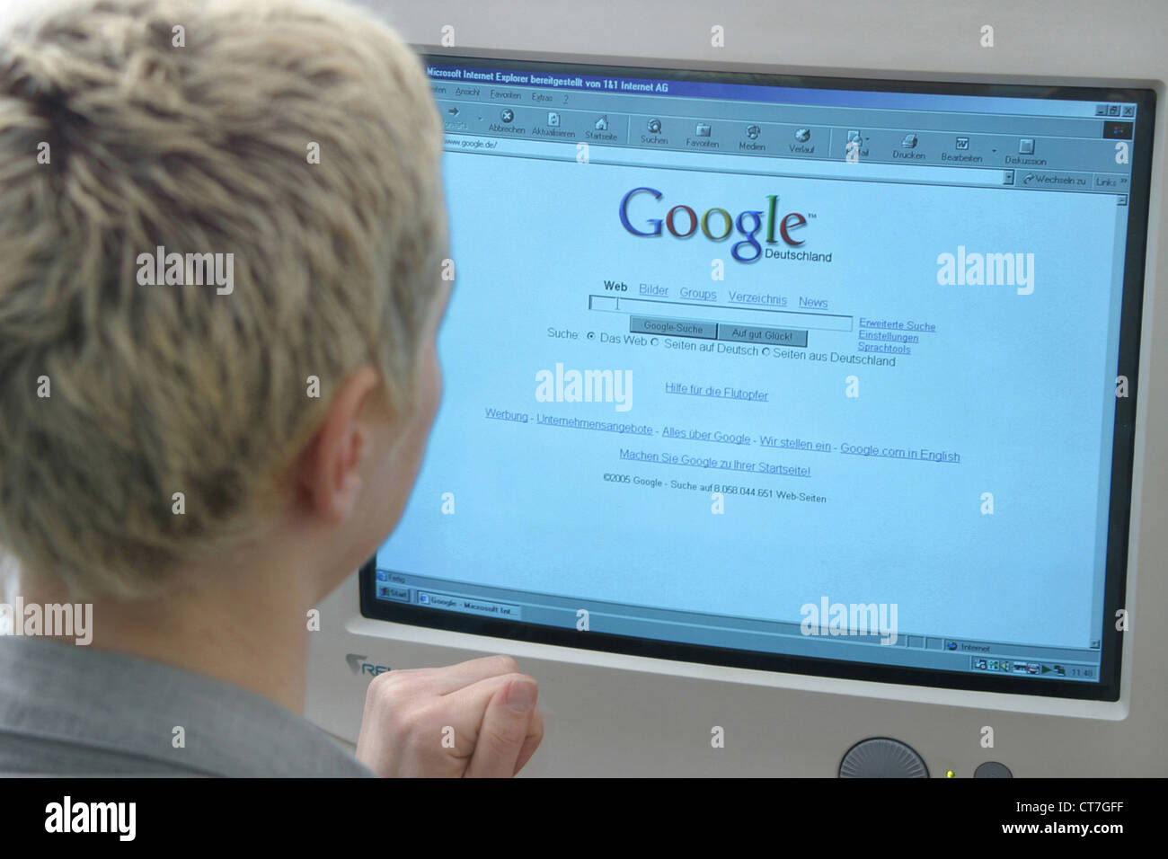 Research on the Internet Stock Photo - Alamy