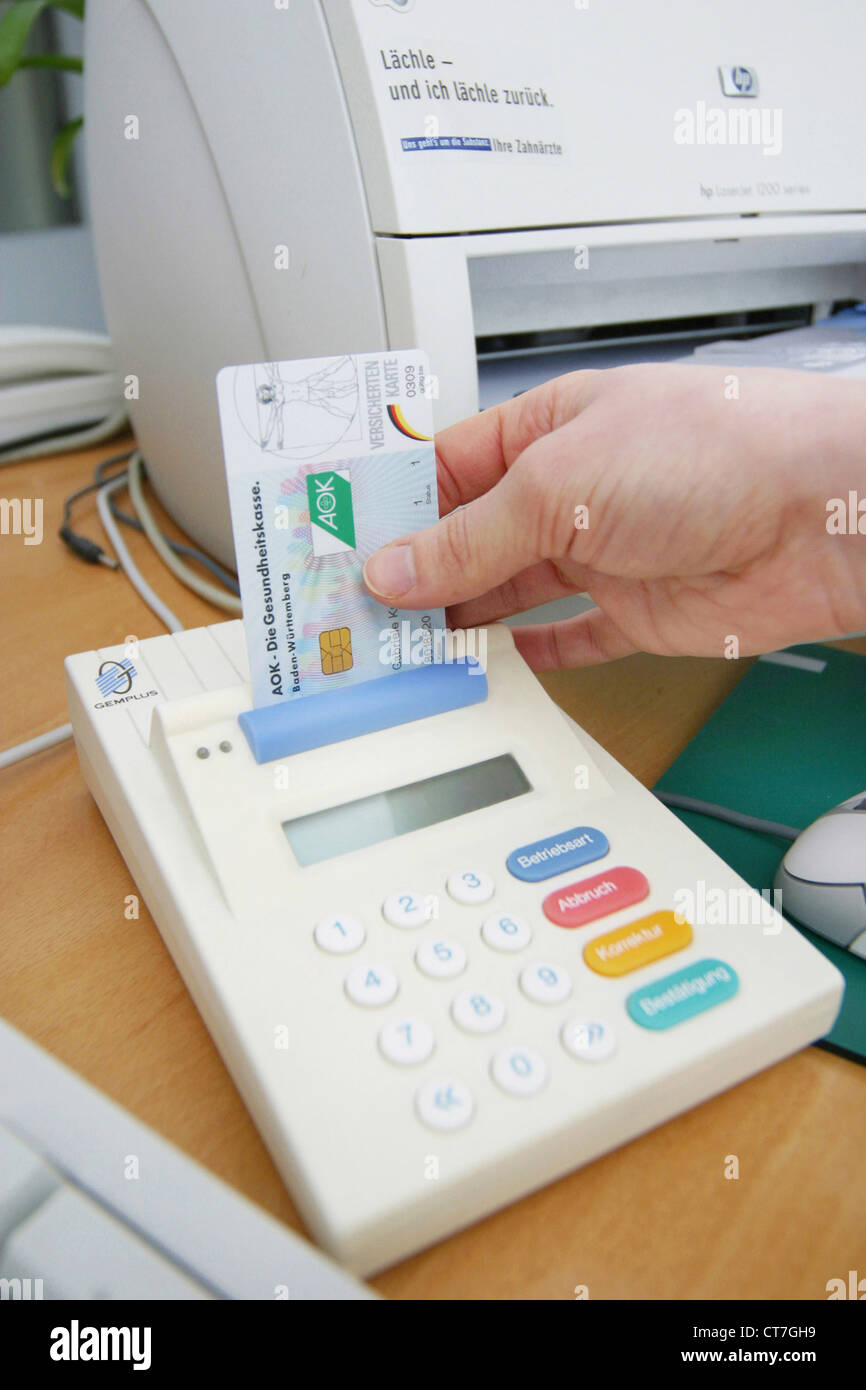 Insurance card is read Stock Photo - Alamy