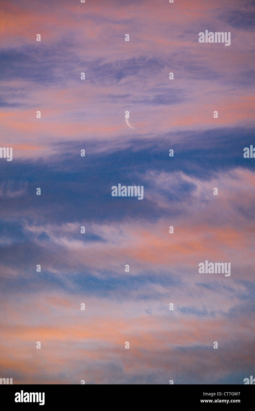 Colorful moonrise over canyon country Stock Photo - Alamy