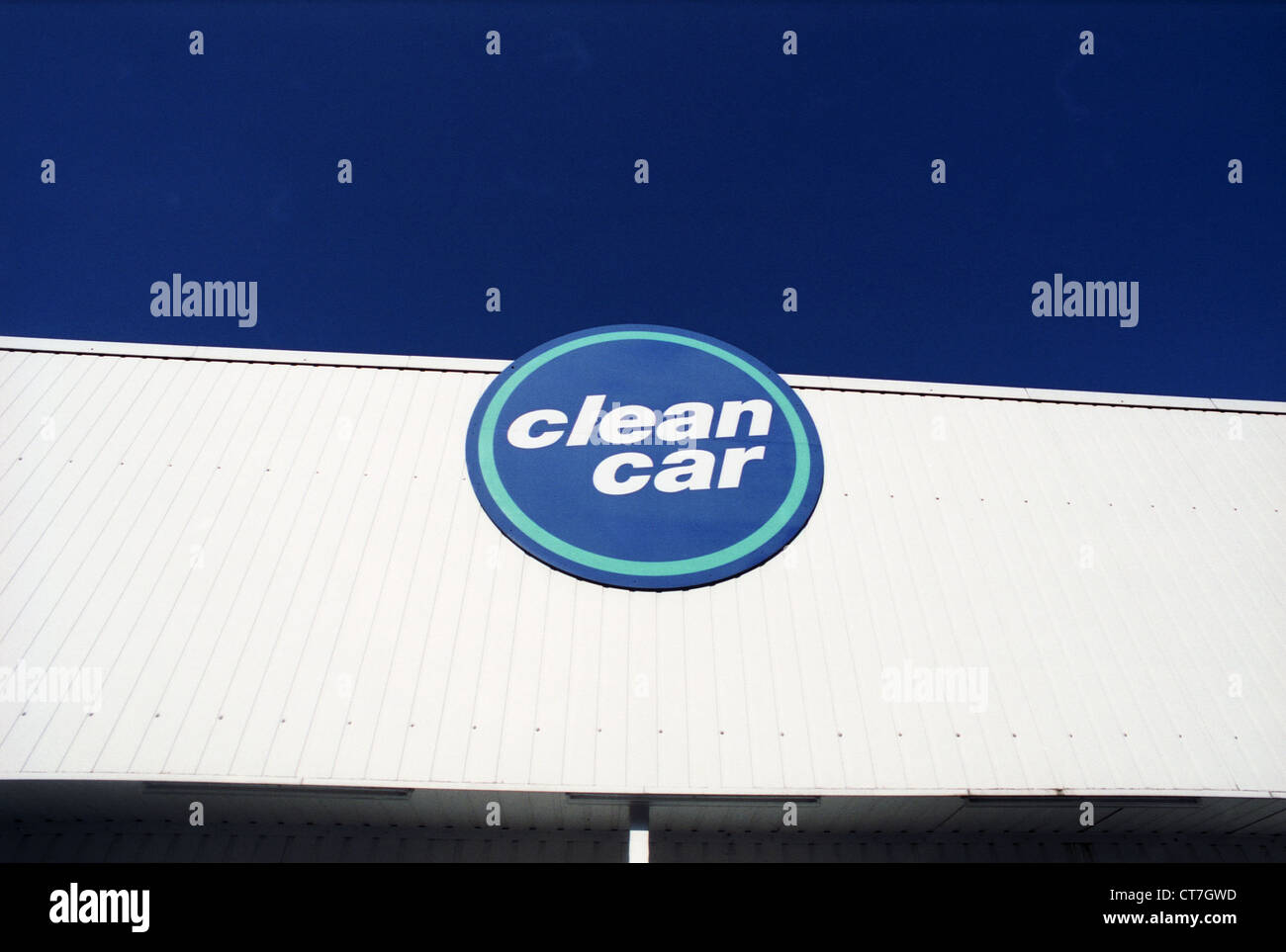 Berlin, logo car wash center Clean Car Stock Photo - Alamy