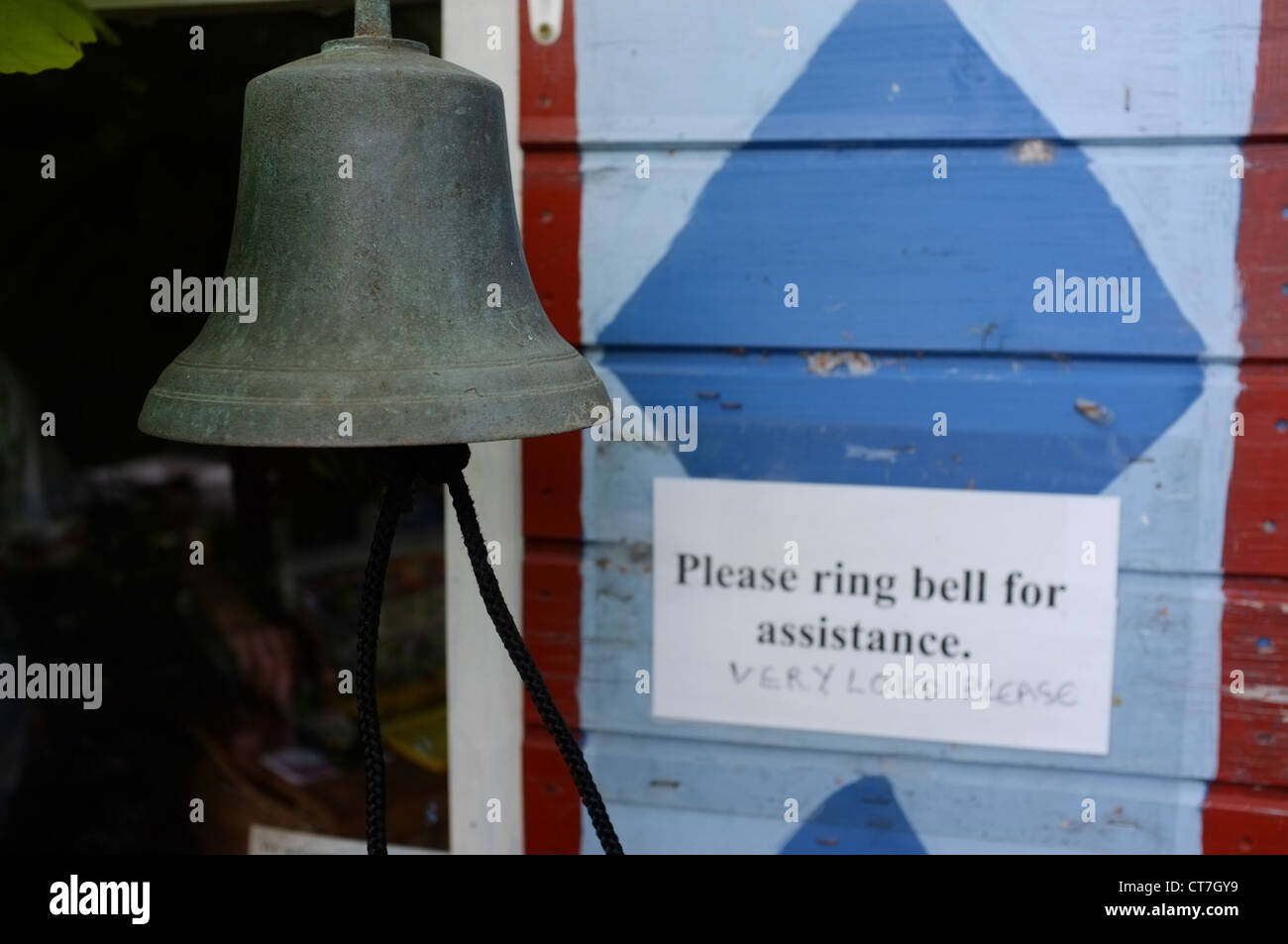 Ring the bell for assistance Stock Photo - Alamy