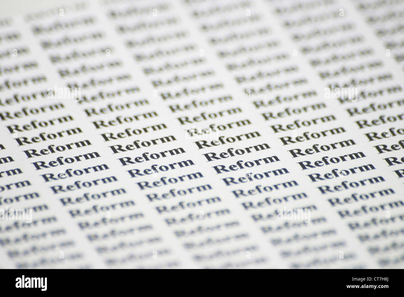 Reform word hi-res stock photography and images - Alamy