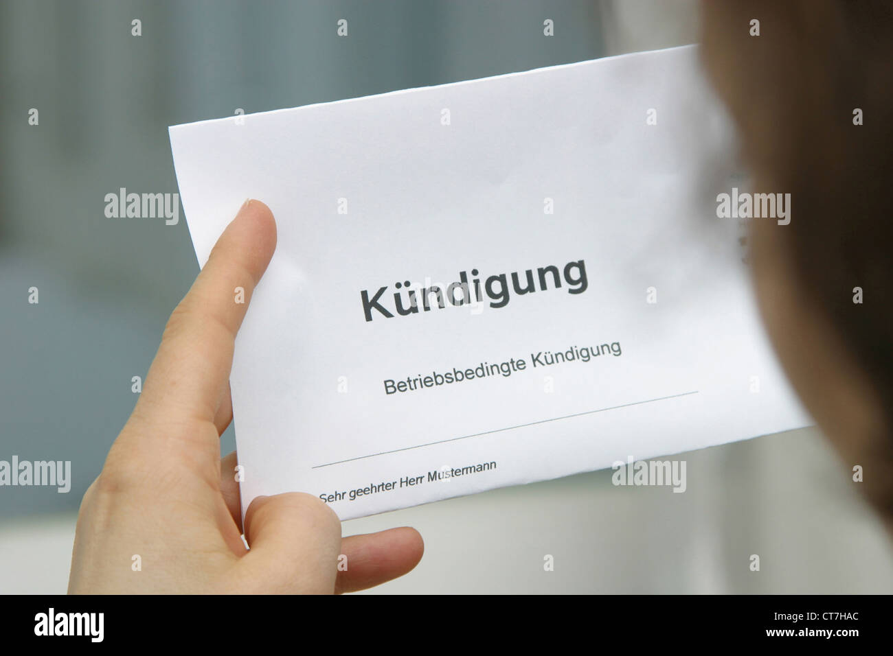 Kuendigungsschreiben hi-res stock photography and images - Alamy