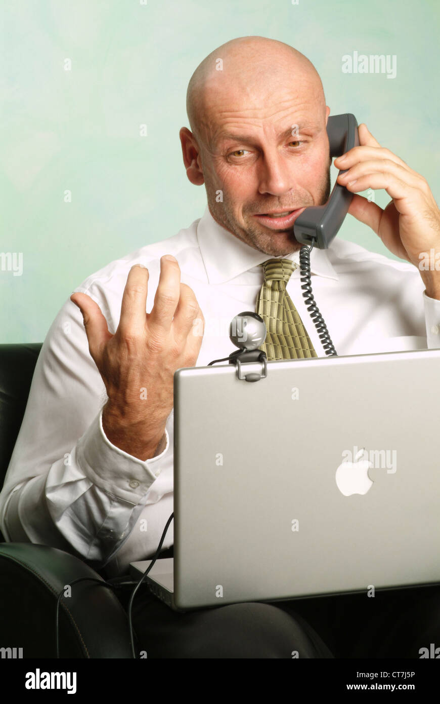 Man on the phone Stock Photo - Alamy