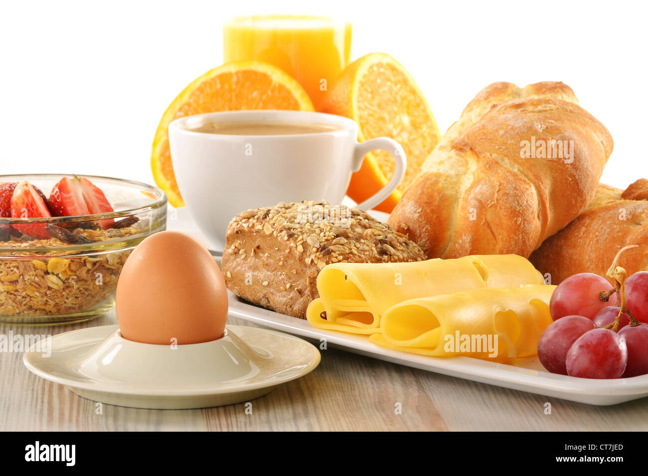 Breakfast on the table Stock Photo - Alamy