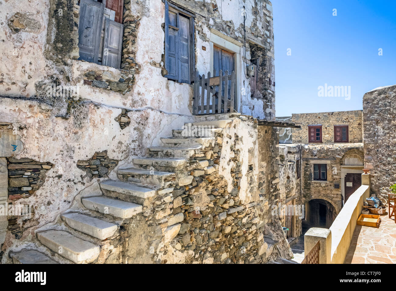 Old Town of Naxos, Chora, Greece Stock Photo - Alamy