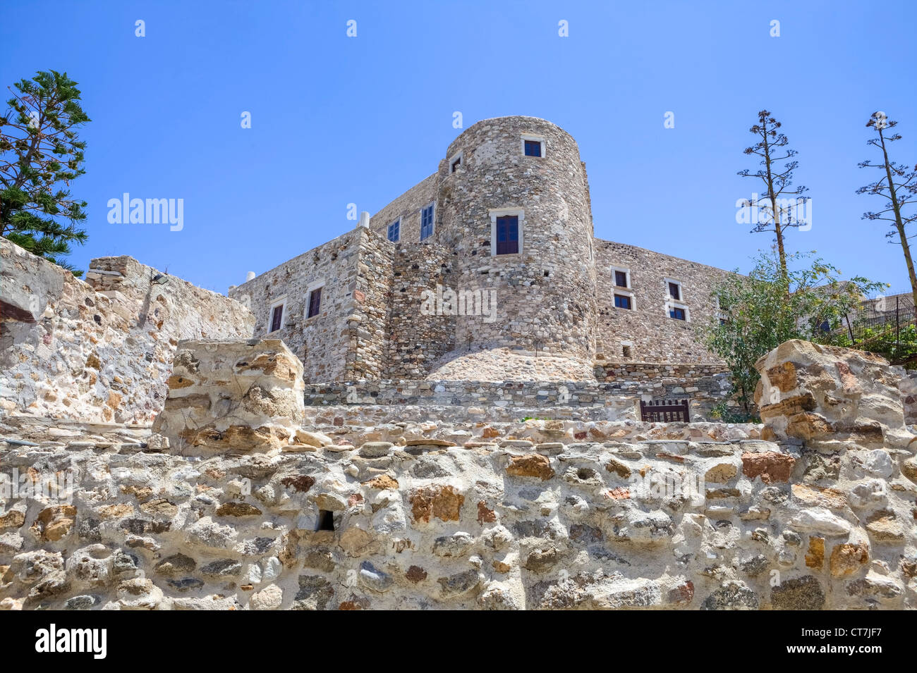 venezian castle of Naxos, Greece Stock Photo - Alamy