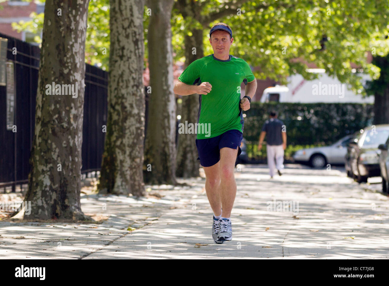 Australian ultra marathon runner Grahak Cunningham on the course of the ...
