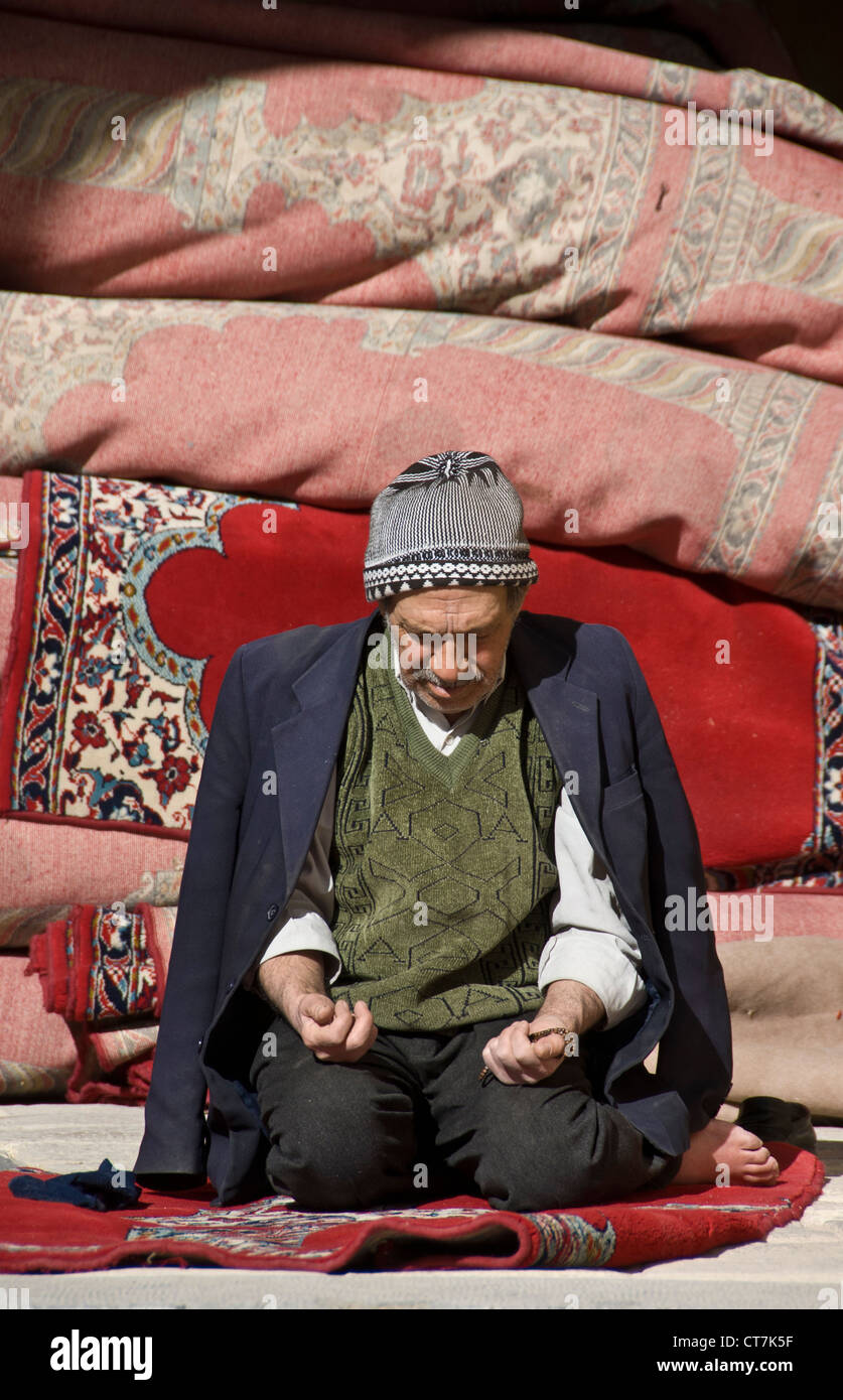 Muslim Man praying, Esfahan, Iran Stock Photo - Alamy