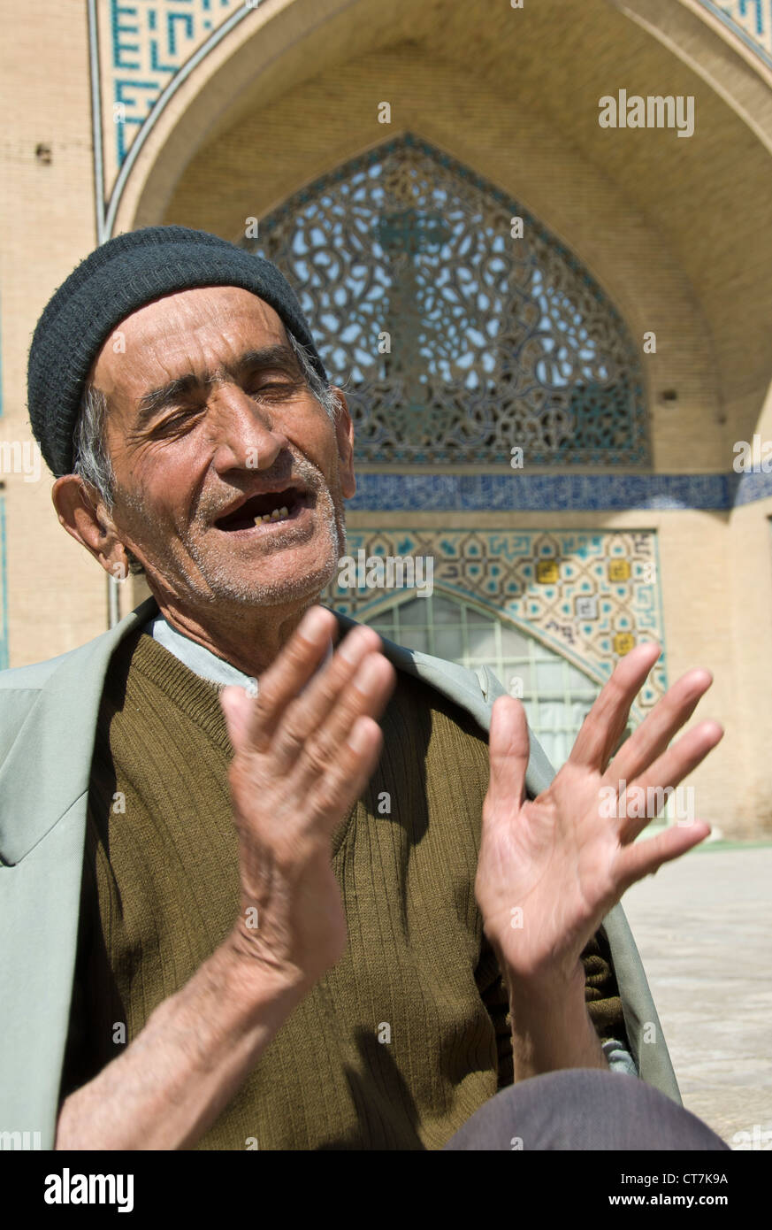 Muslim Man praying, Esfahan, Iran Stock Photo - Alamy