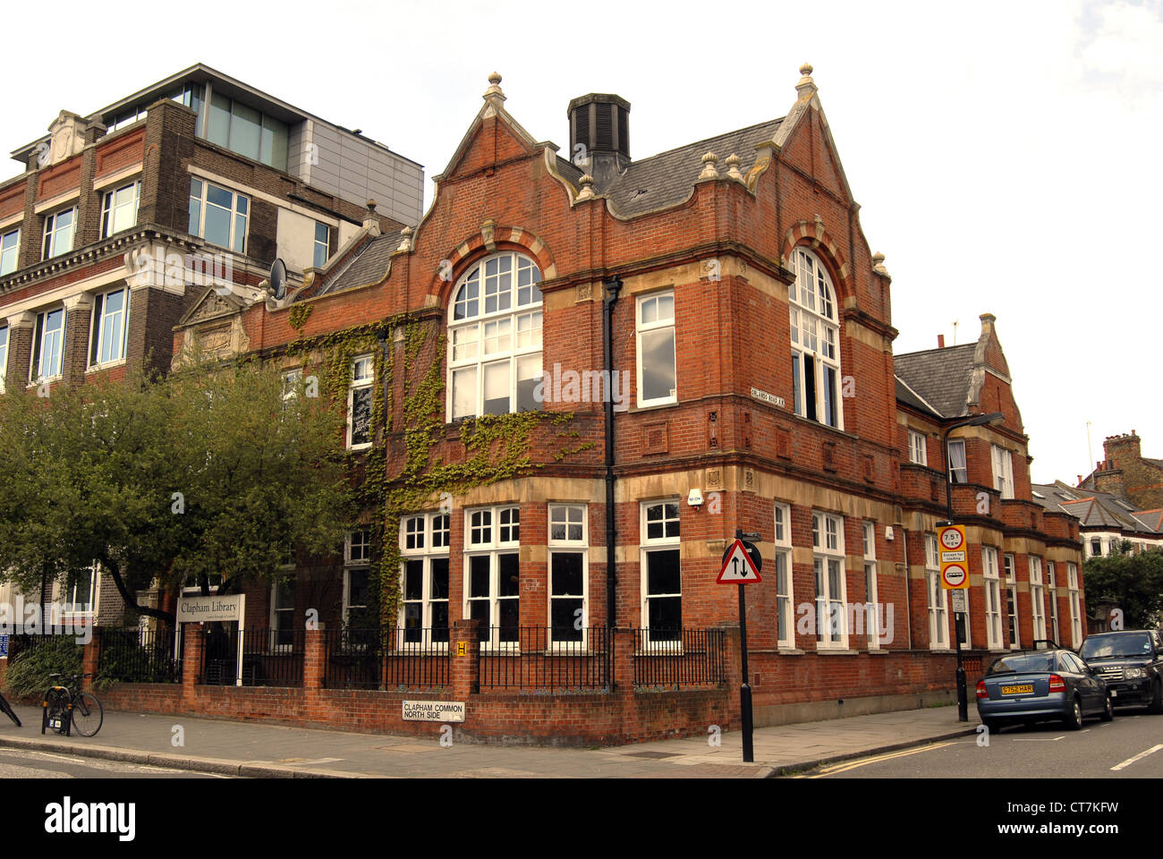 Old Public Local Library at Clapham Common Stock Photo - Alamy