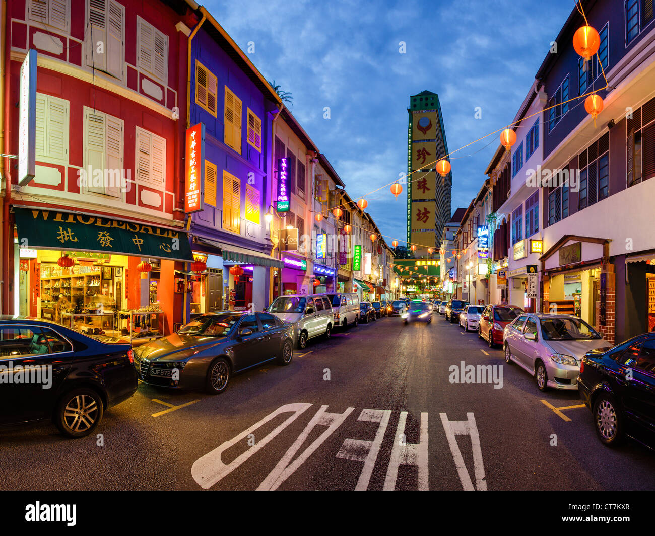 Singapore chinatown cafes hi-res stock photography and images - Alamy