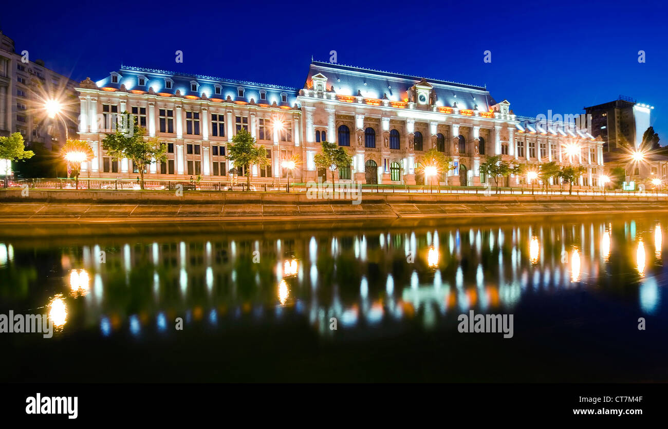 night scene of Justice Palace, Bucharest, Romania Stock Photo - Alamy