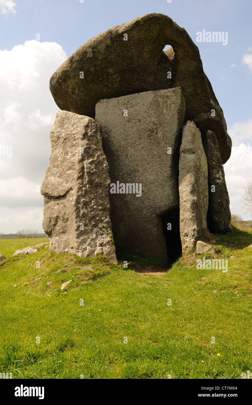 Trethevy Quoit Bodmin Moor Cornwall England UK GB Stock Photo - Alamy