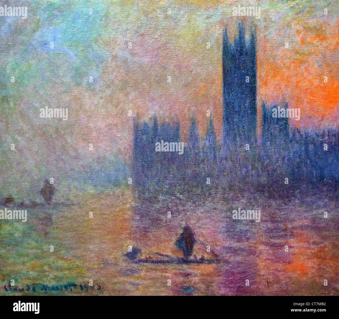The Houses of Parliament (Effect of Fog) London 1903 Claude Monet 1840 ...