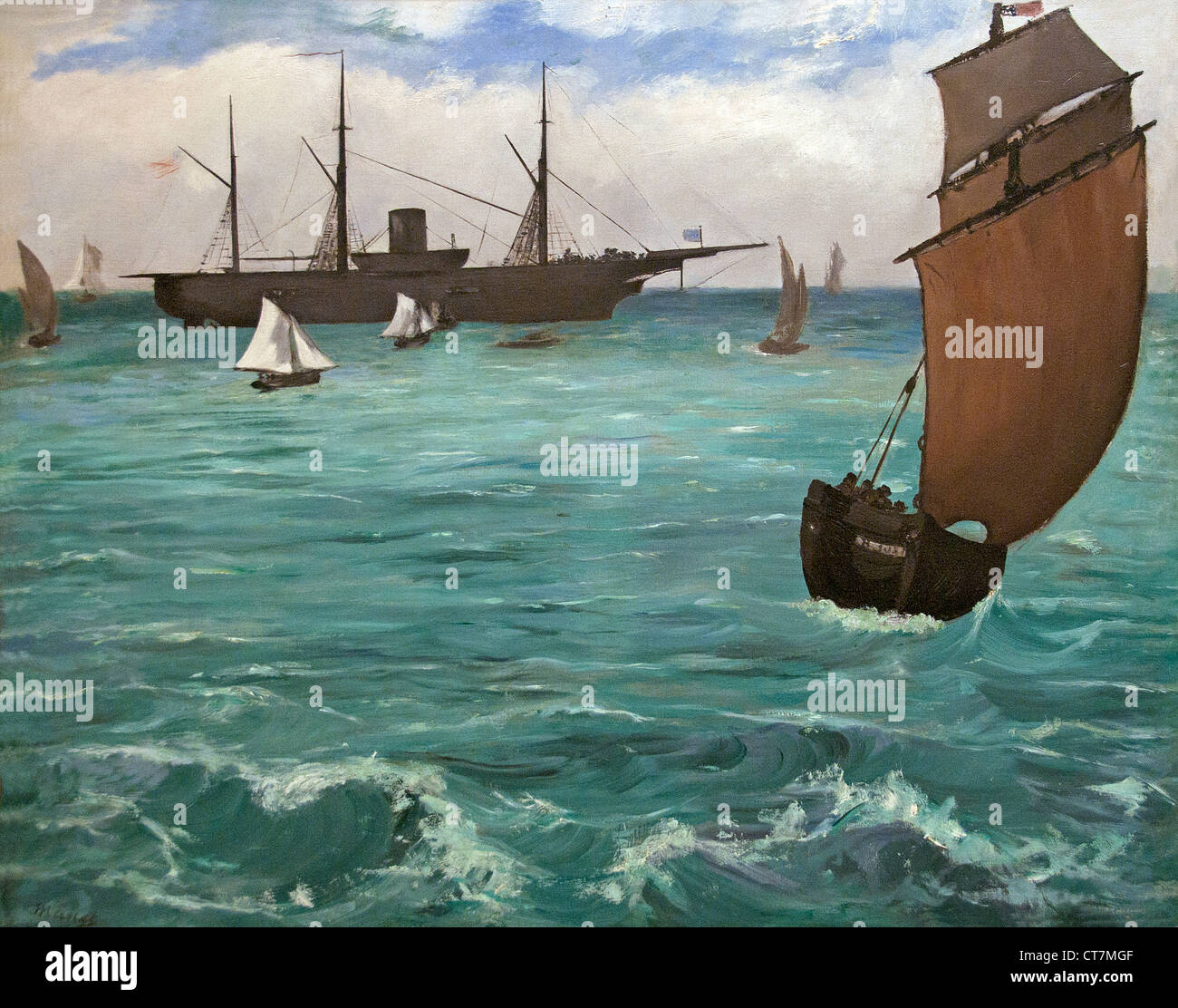 The Kearsarge at Boulogne 1864 Boating 1874 Édouard Manet 1832 – 1883 ...