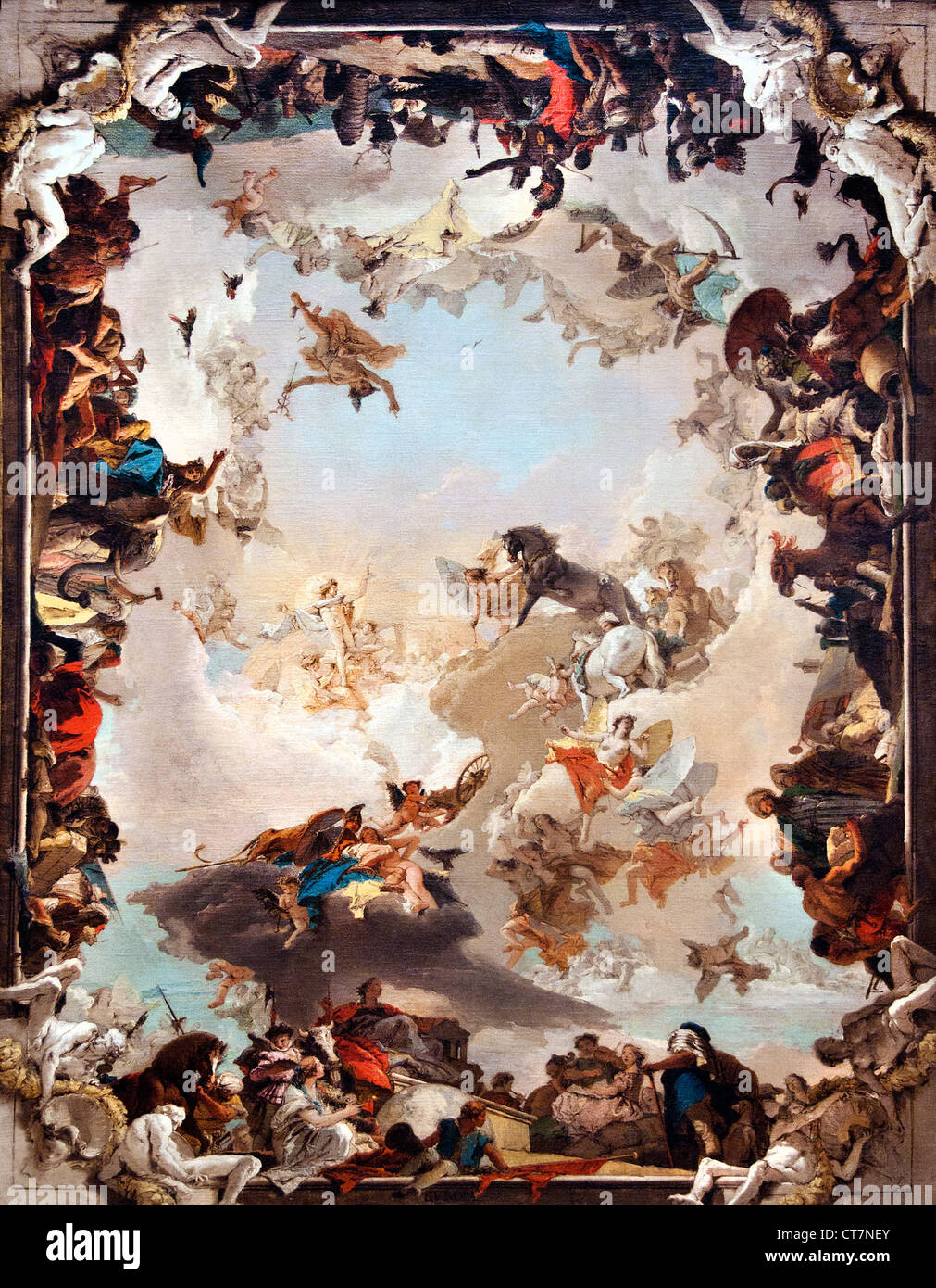 Allegory of the Planets and Continents 1752 Giovanni Domenico Tiepolo ...
