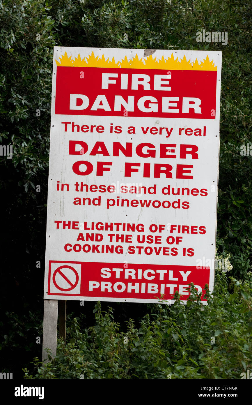 Holkham fire sign hi-res stock photography and images - Alamy