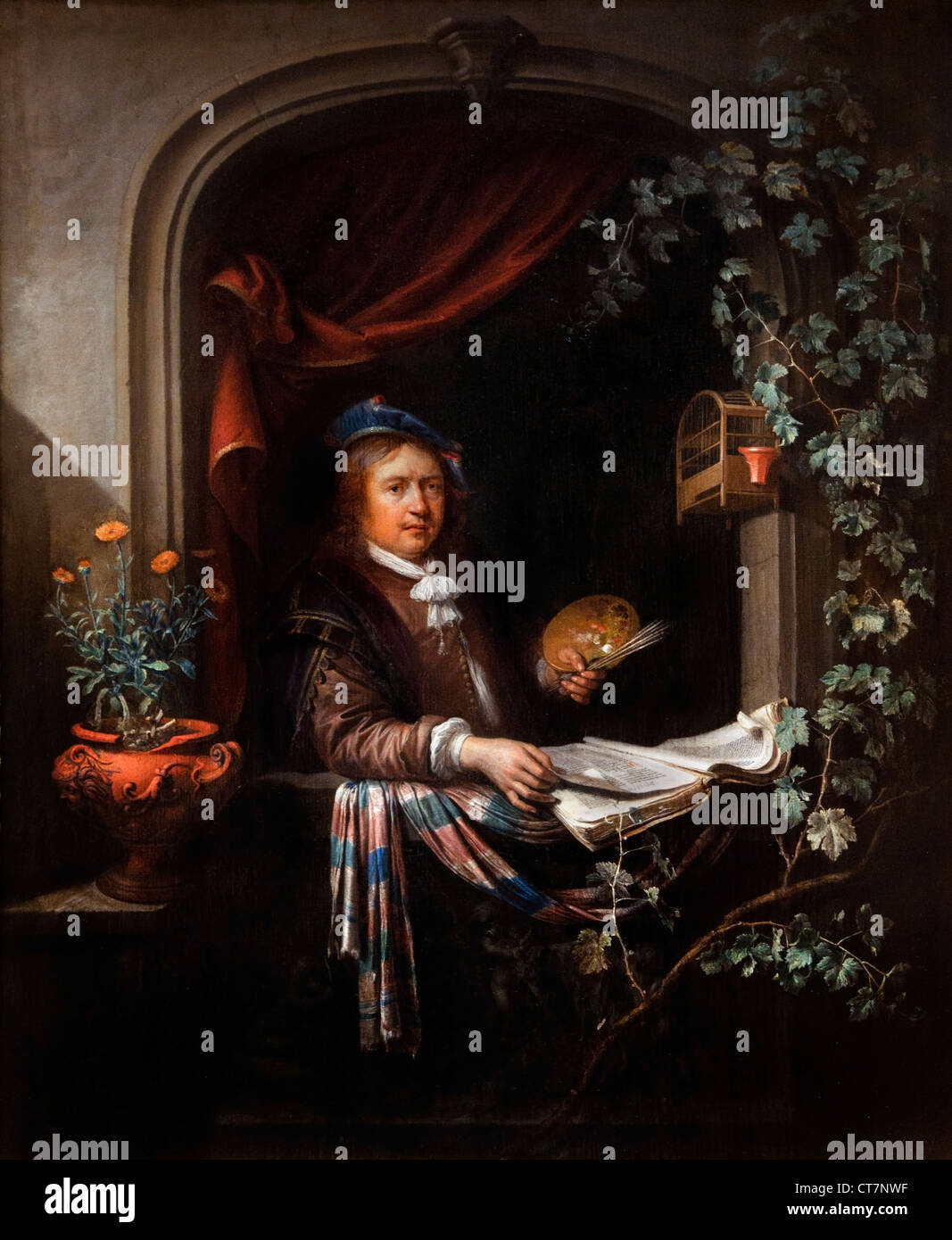 Self portrait Gerrit Dou 1613 - 1675 Dutch Netherlands Stock Photo - Alamy