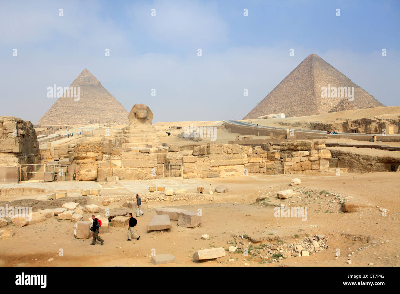 The Great Sphinx and Pyramids complex, Giza, Egypt Stock Photo - Alamy