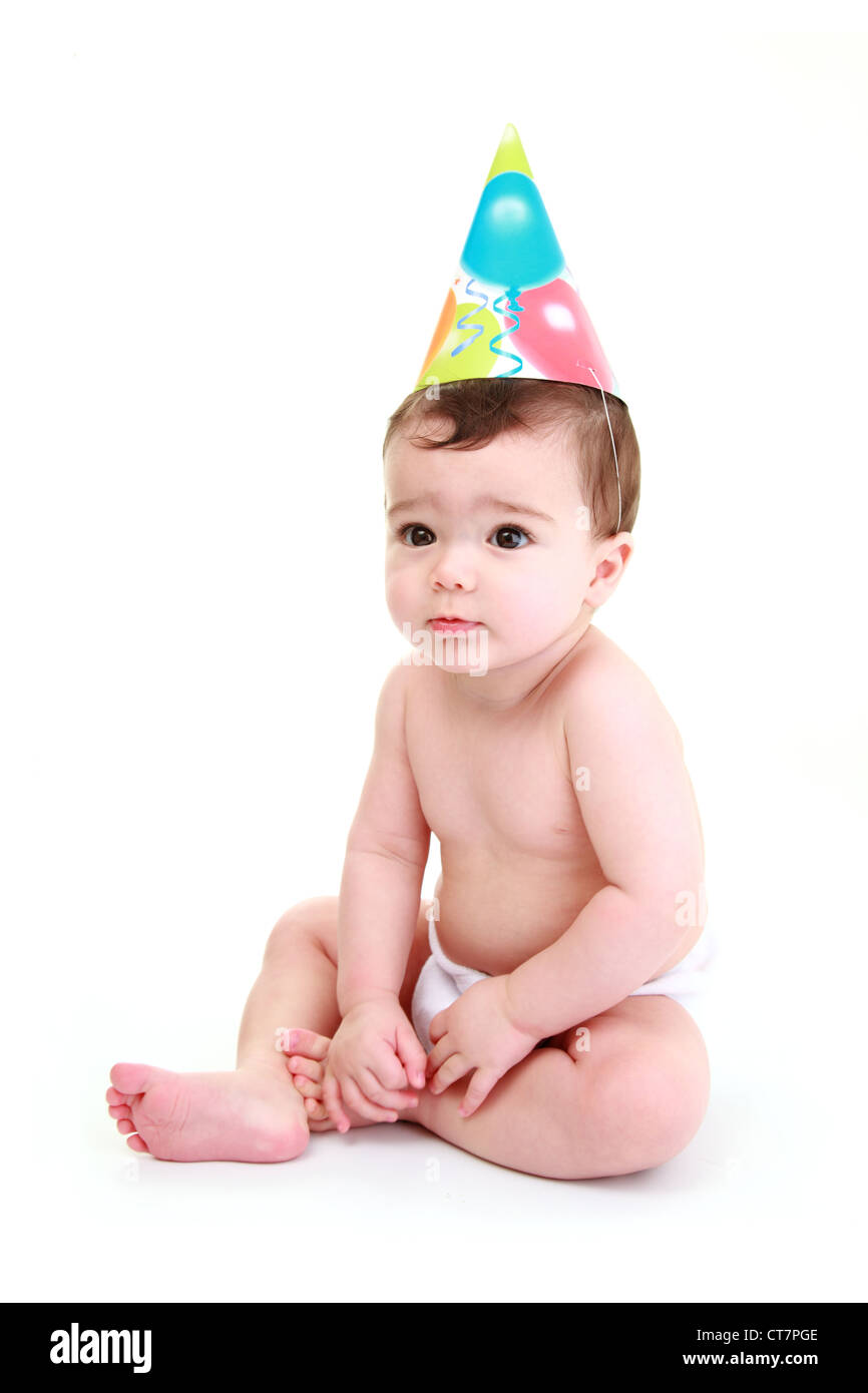 Grumpy baby party hat hi-res stock photography and images - Alamy