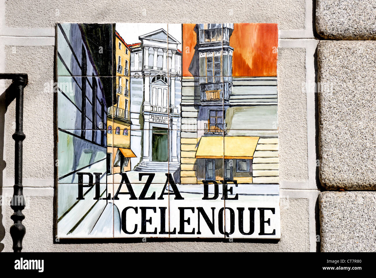 Madrid, Spain. Traditional Tiled Street Sign (by Alfredo Ruiz de Luna ...