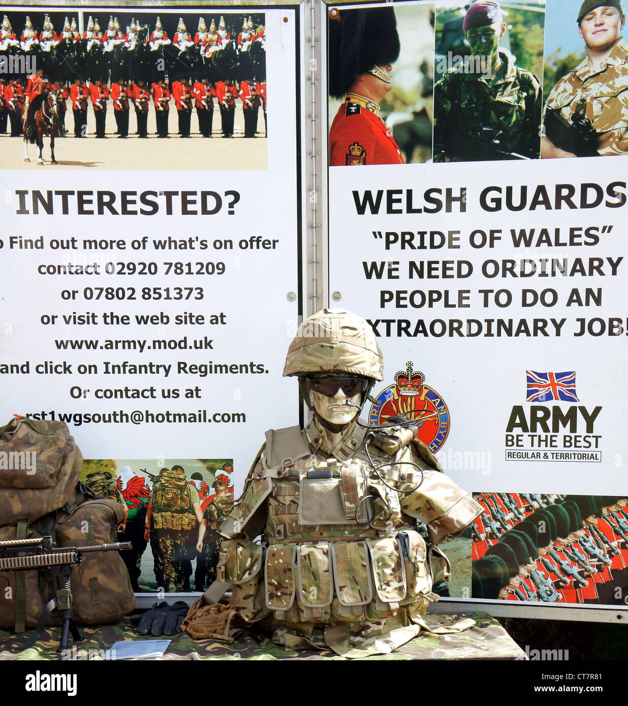 Welsh Guards Stand at Armed Forces Day, Coopers Field, Cardiff, 2012 ...