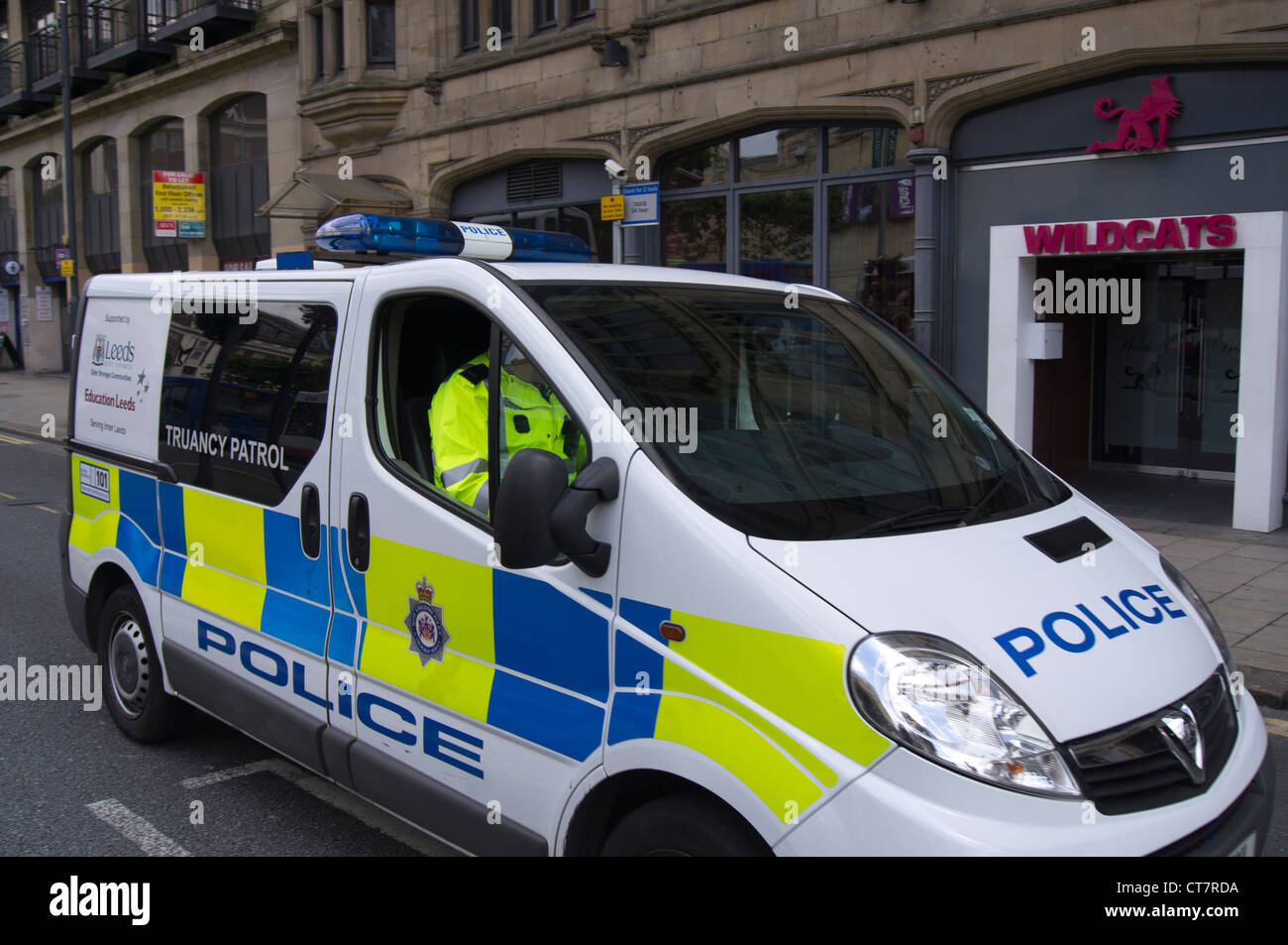West Yorkshire Police truancy patrol van Stock Photo - Alamy