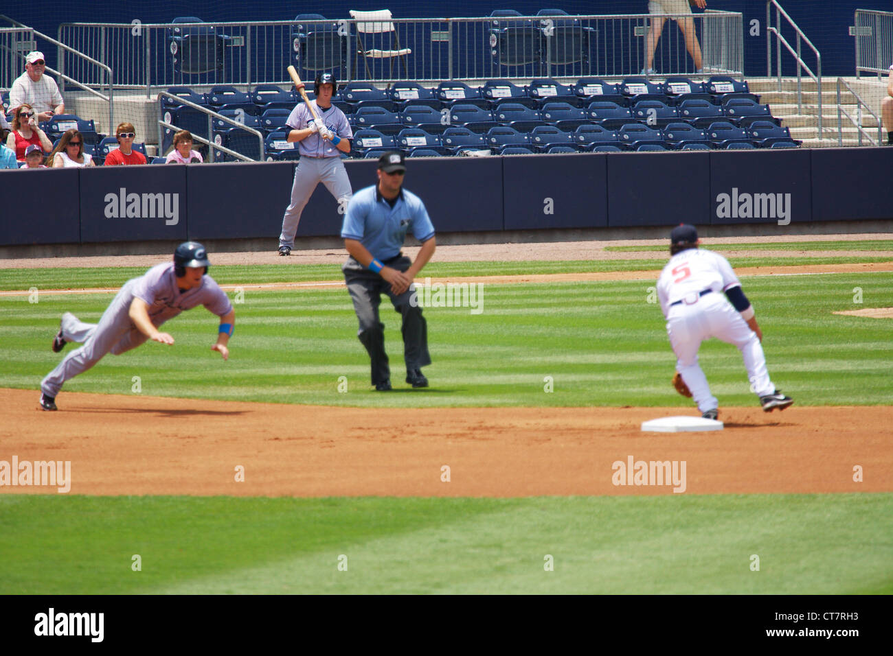 Runner (Cord Phelps) stealing second base -- Umpire David Soucy ...
