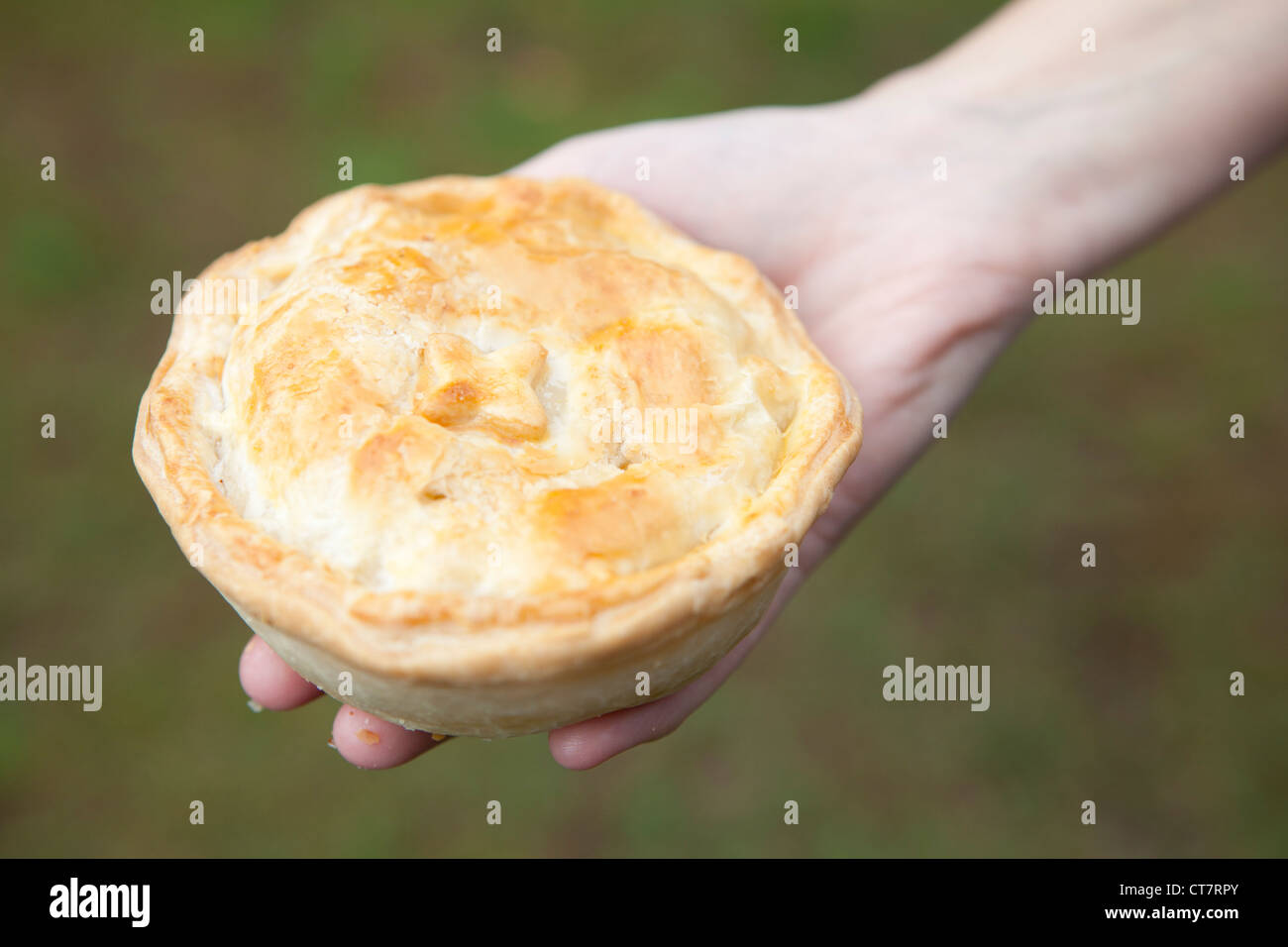 A typical Australian 'Aussie' pie Stock Photo - Alamy