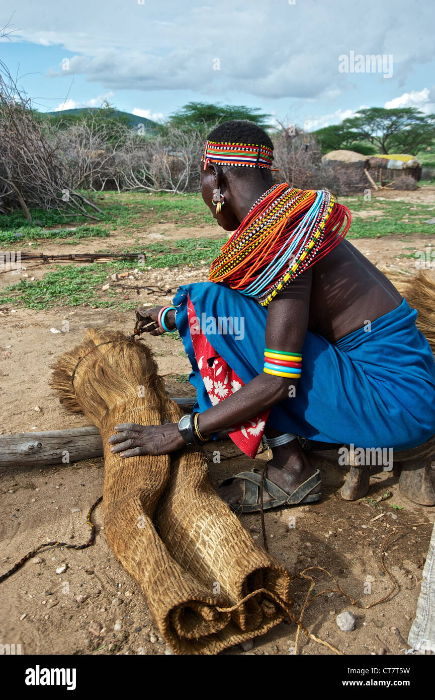 village of Samburu Stock Photo - Alamy