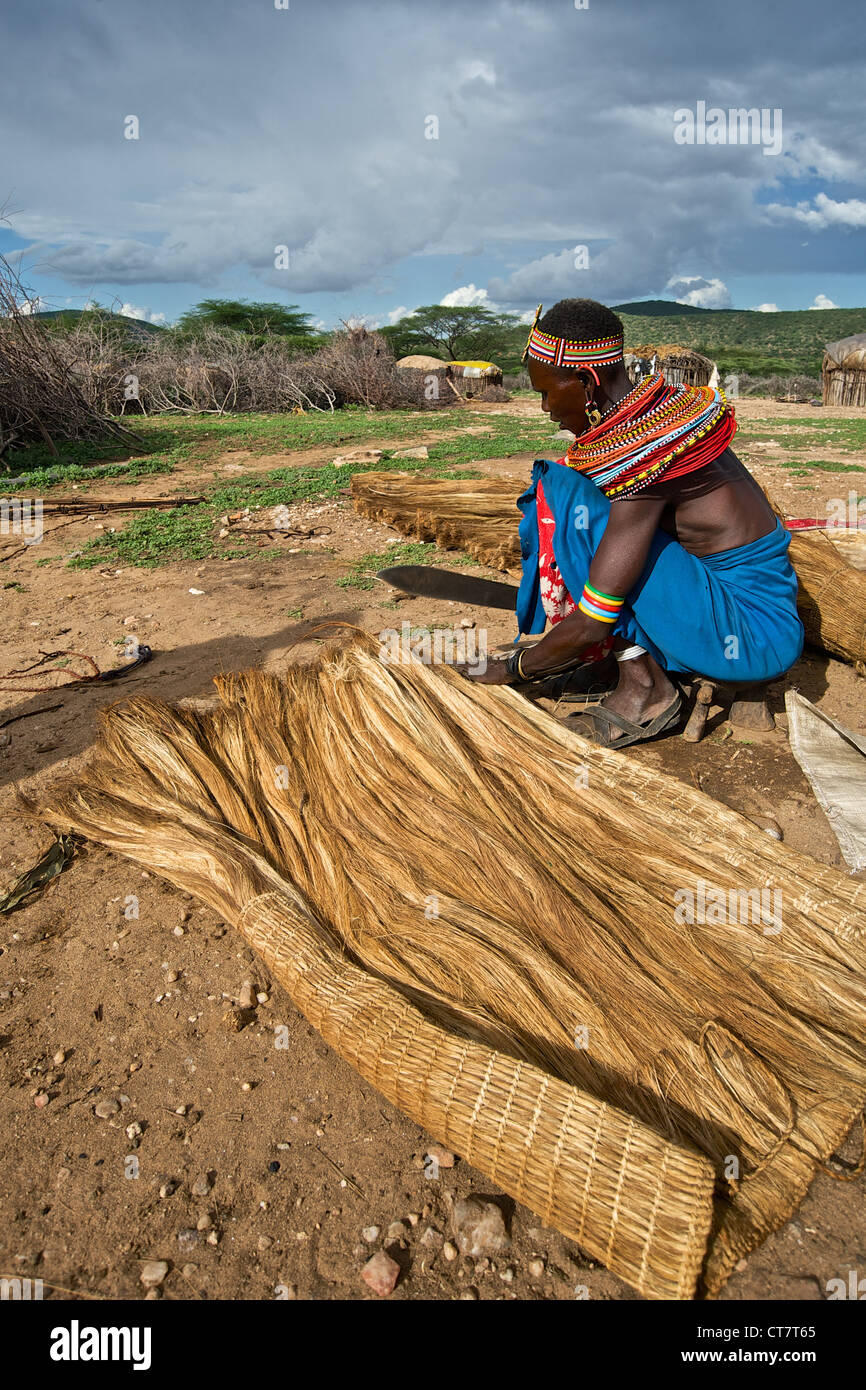 Samburu village hi-res stock photography and images - Alamy