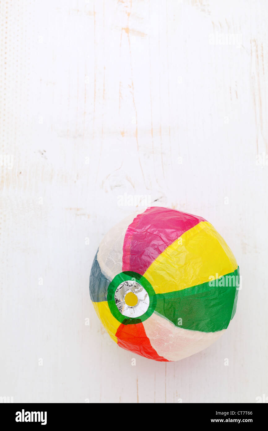 Paper balloon on white background Stock Photo - Alamy