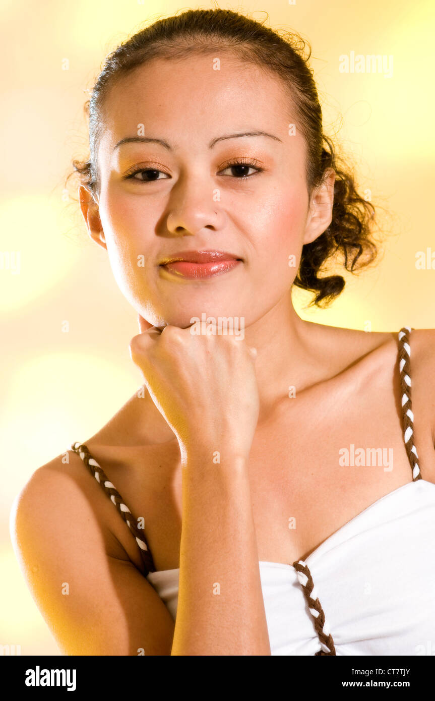 Asian studio model Stock Photo - Alamy