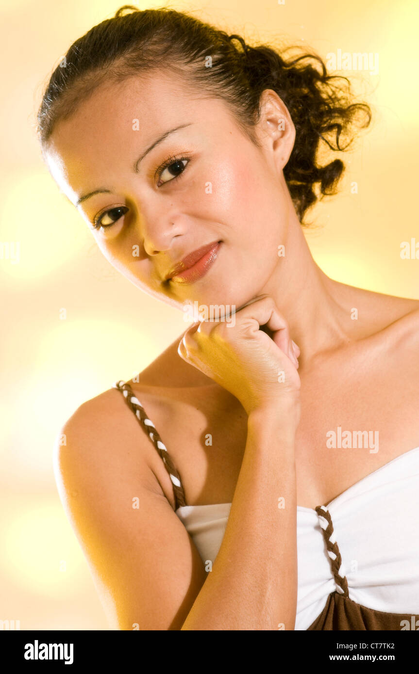 Asian studio model Stock Photo - Alamy