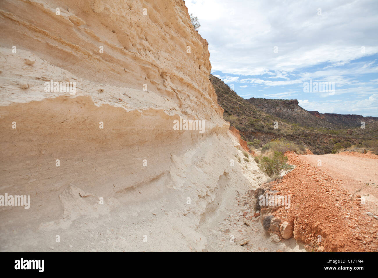 Limestone geology in Cape Range National Park, Western Australia Stock ...