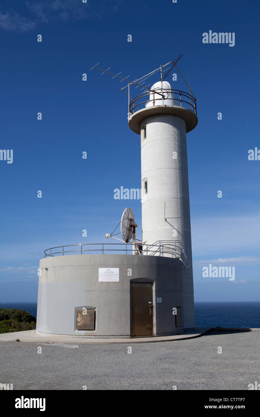 Cave Point Cospas-Sarsat lighthouse on the coast of Albany, Western ...