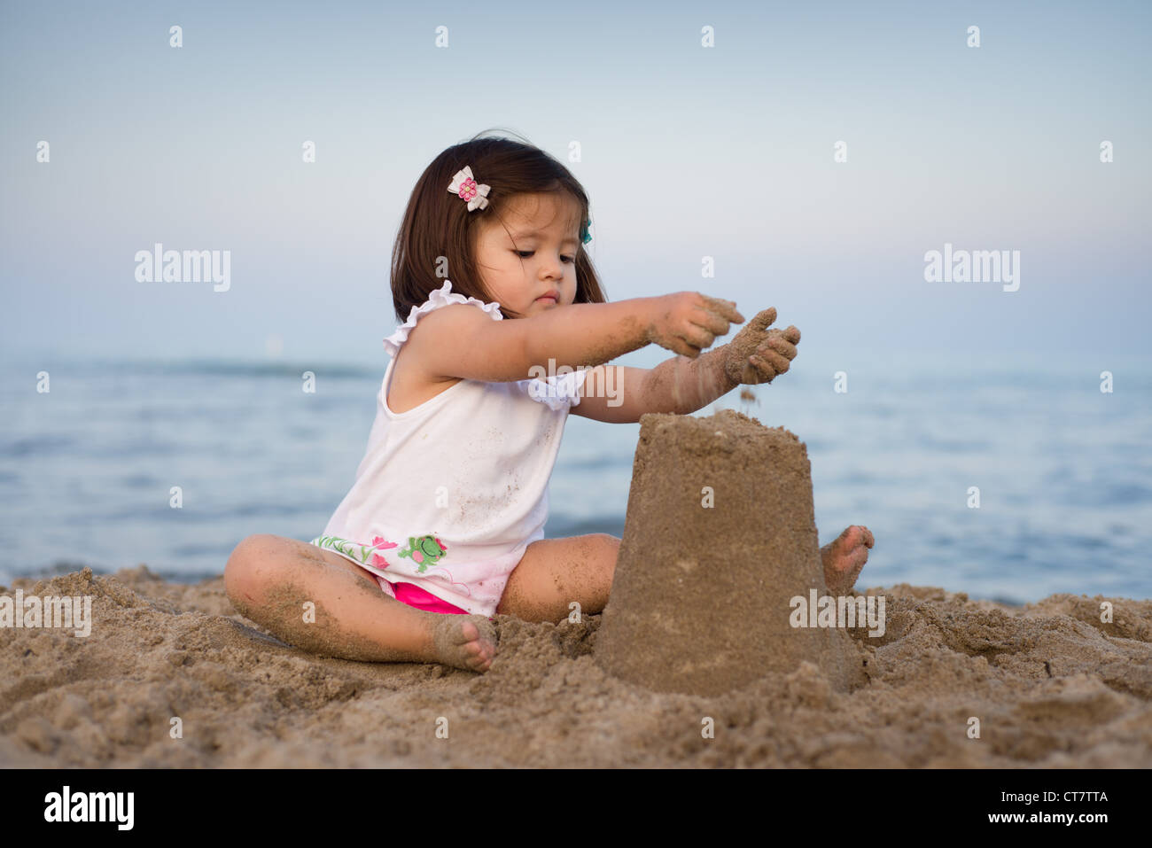 Baby And Sand Castle High Resolution Stock Photography and Images - Alamy