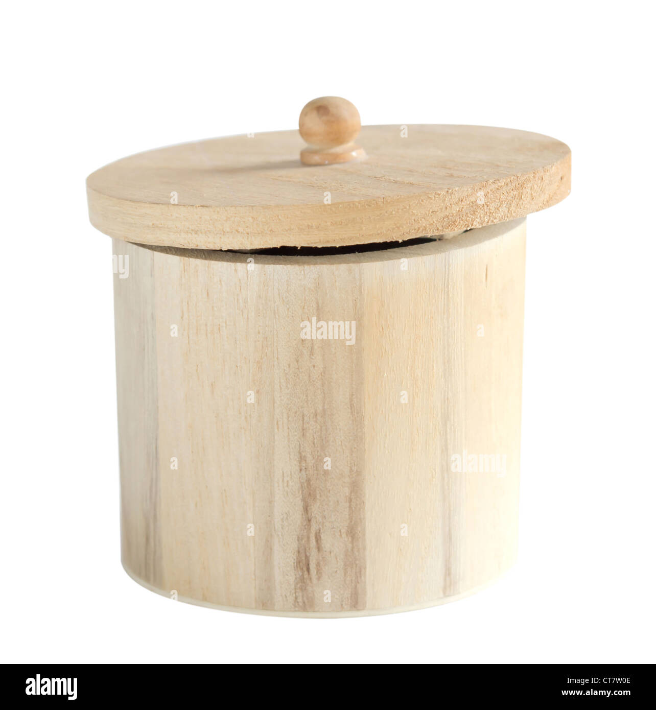 single wooden box with white background Stock Photo - Alamy