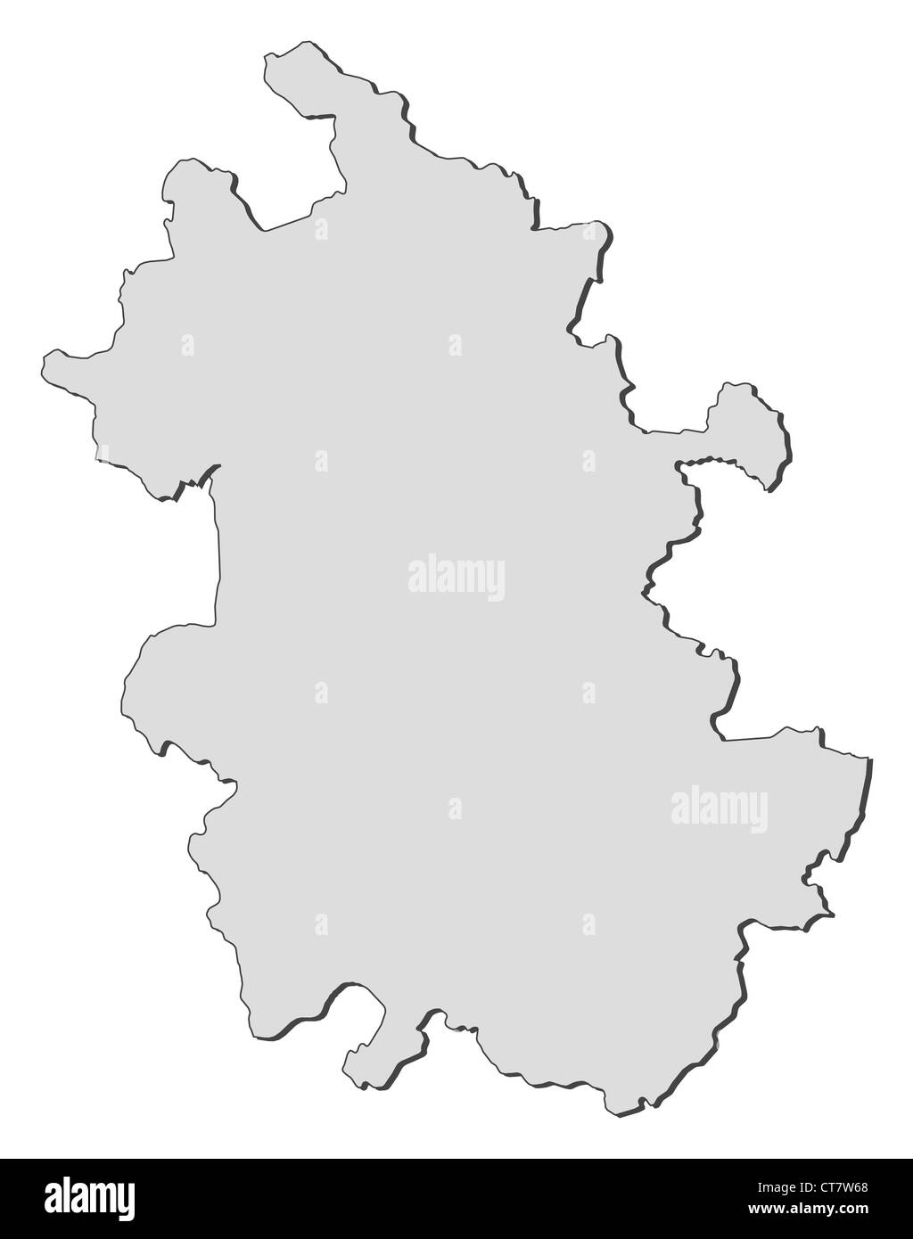 Map of Anhui, a province of China Stock Photo - Alamy