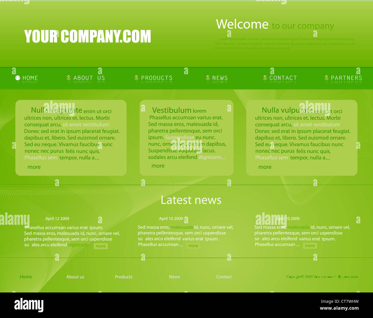 editable website template Stock Photo - Alamy