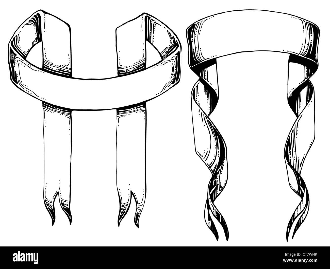 scroll vector set Stock Photo - Alamy