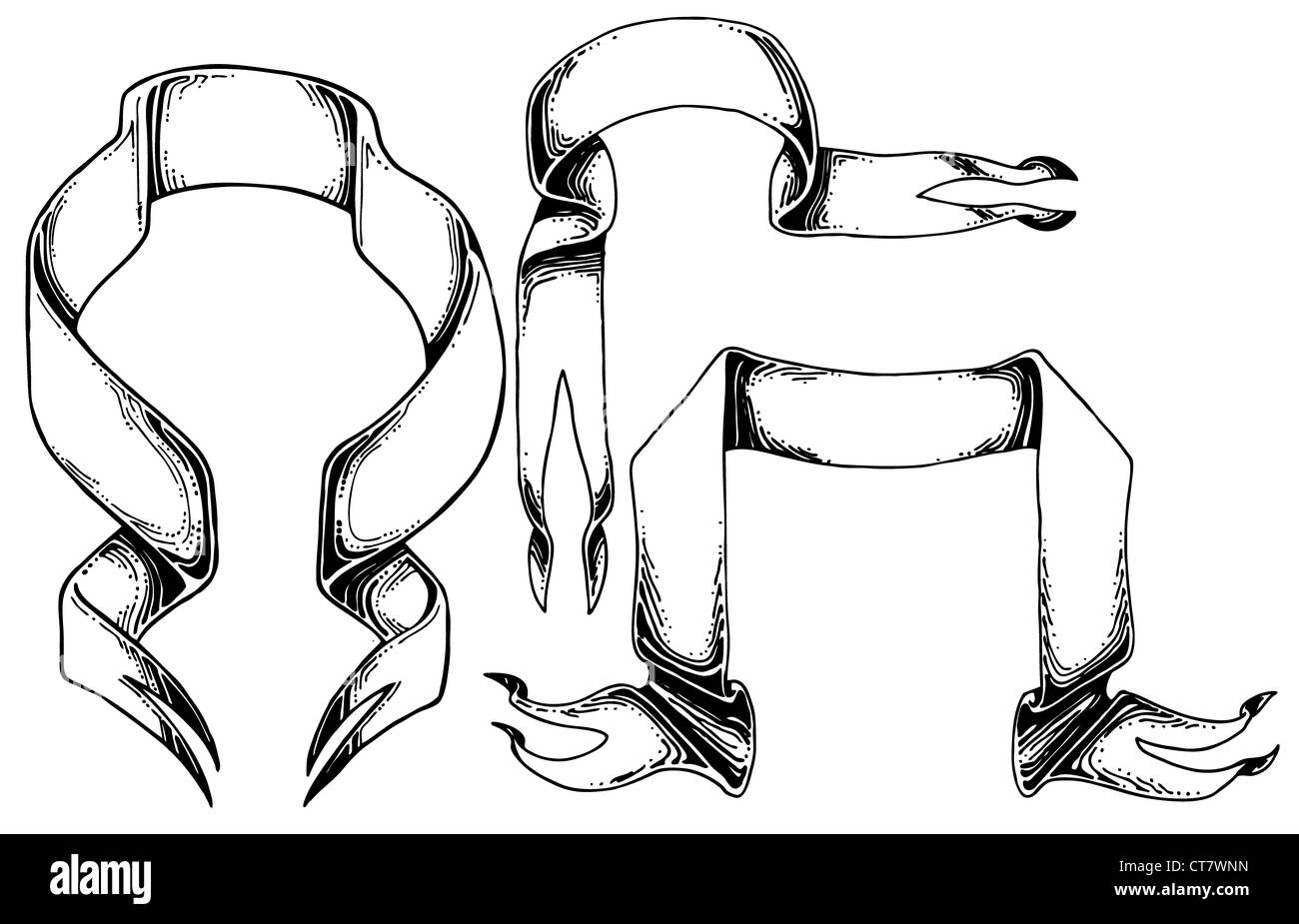 scroll vector set Stock Photo - Alamy