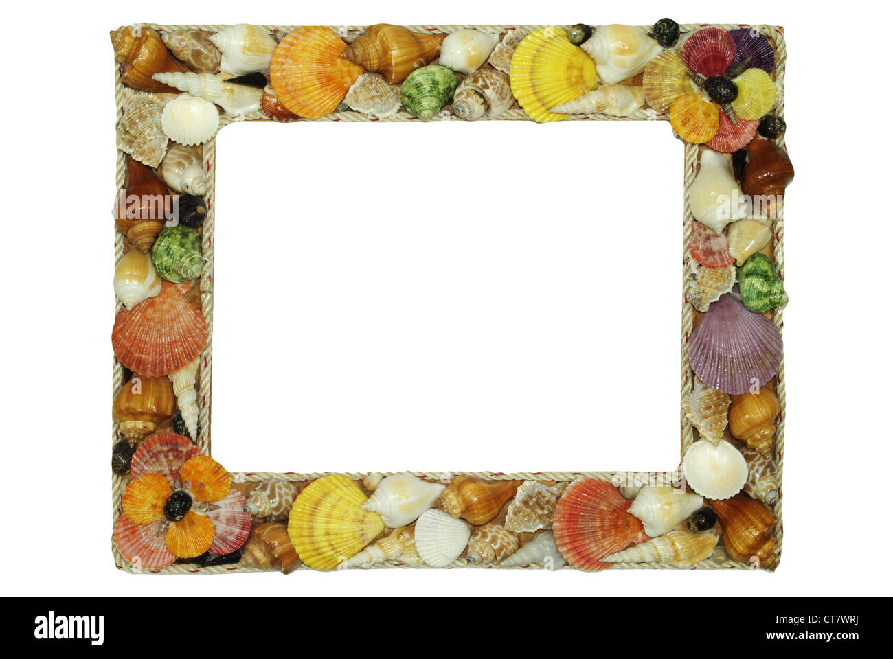 Old shell picture frame Cut Out Stock Images & Pictures - Alamy