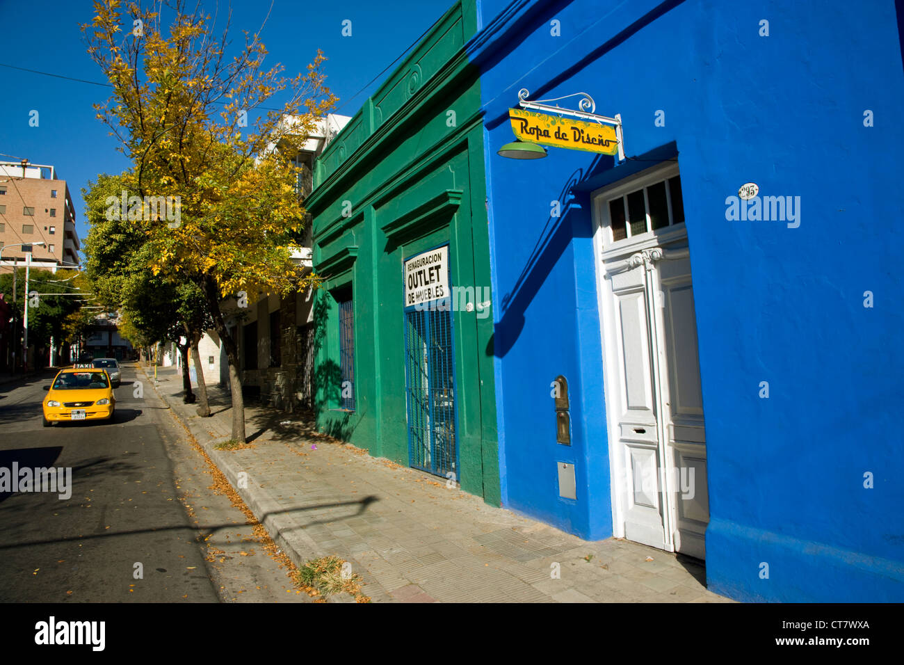 General street scene in Guemes area of city Stock Photo - Alamy