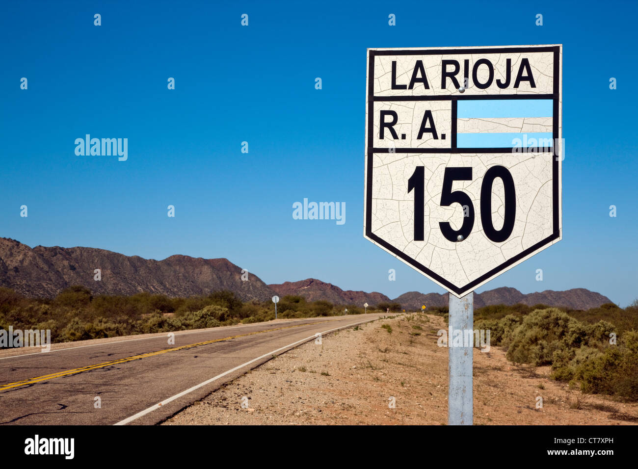 Ruta 150 road sign Stock Photo - Alamy