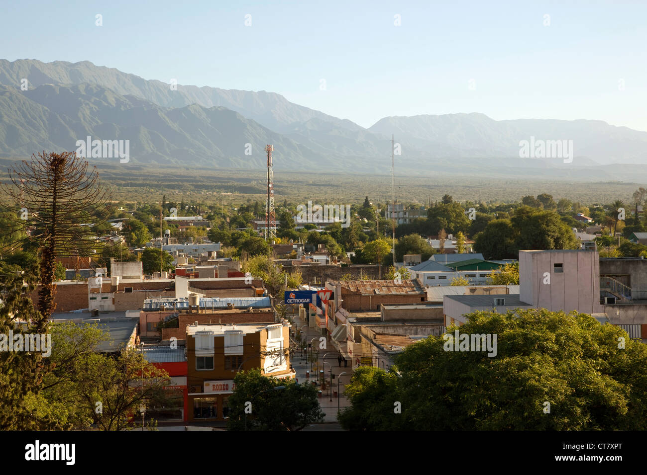 Town and surrounding scenery Stock Photo - Alamy