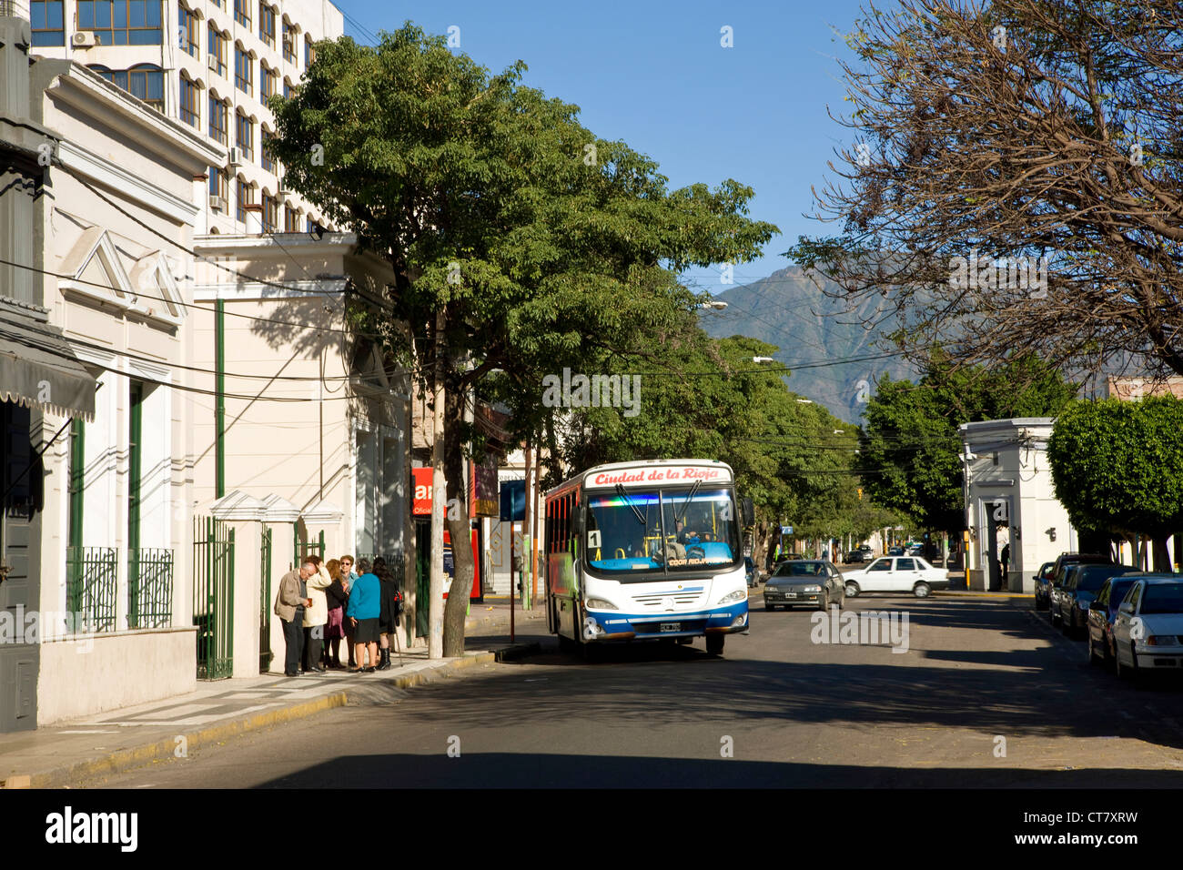 General view of town Stock Photo - Alamy