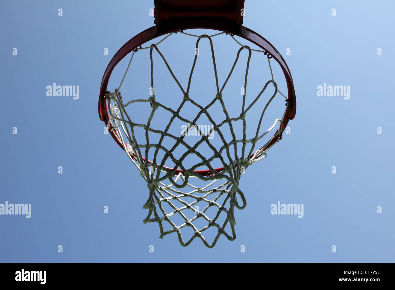 It's a photo of a Basketball basket bottom view in a village of Hong ...